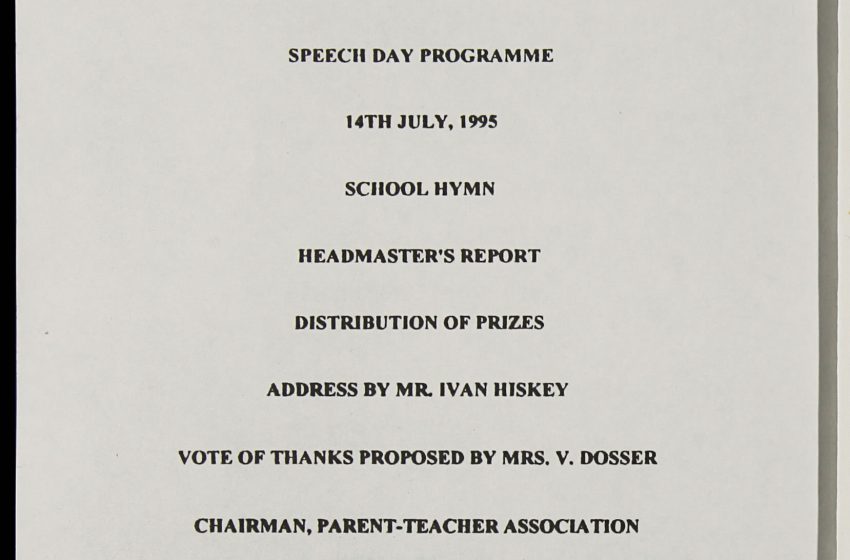 Speech Day Programmes | Thorpe Hall School